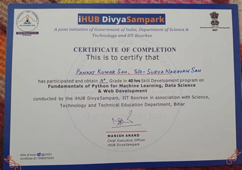 pankaj kumar sah on linkedin ihub iit department dst science