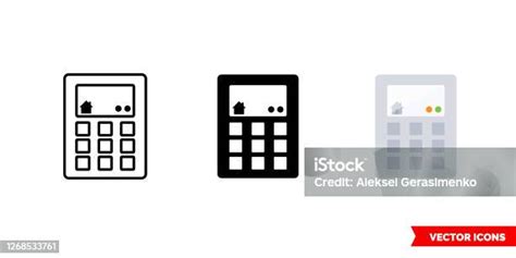 3 가지 유형의 인터콤 아이콘 흑백 윤곽선 격리된 벡터 기호 기호 검은색에 대한 스톡 벡터 아트 및 기타 이미지 검은색 구내전화 누름 버튼 Istock