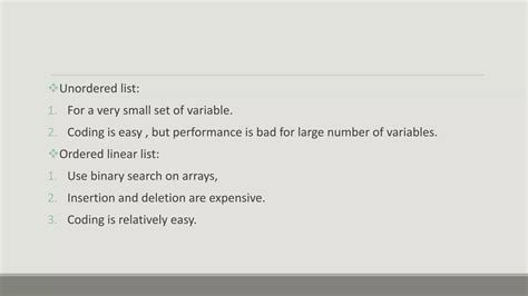 Data Structure Of Symbol Table Pptx