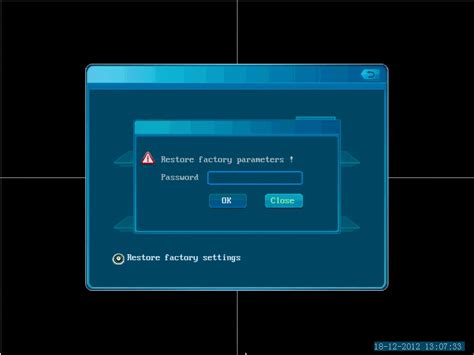 Restore Factory Settings
