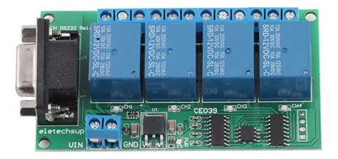 Ch Rs Relay V Db Board Remote Control Uart Serial MercadoLivre