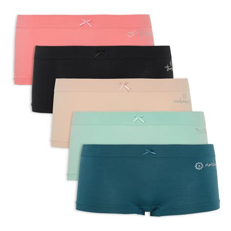 5 Pack Seamless Boxer Panties 3114336 Skiny