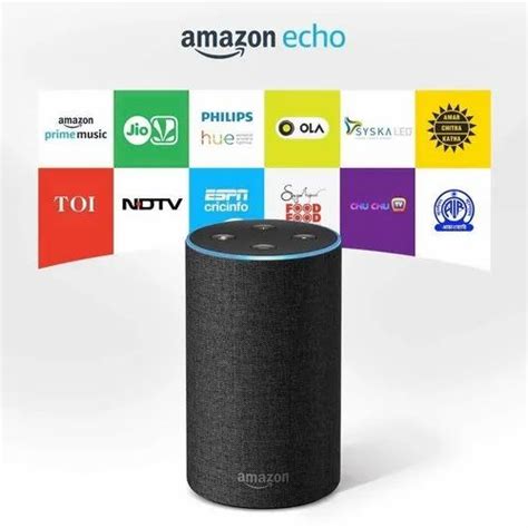 Amazon Echo Smart Speaker With Alexa Powered By Dolby Size X X Mm G At