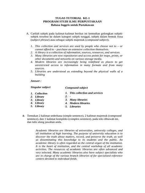 Tugas Tutorial 1 1 Sudah Edit Pdf Libraries Cognitive Science