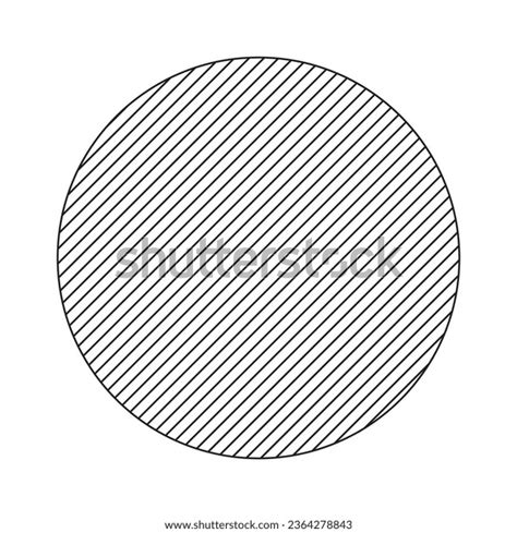 Hatching Circle Doodle Geometric Frame Crosshatch Stock Vector Royalty
