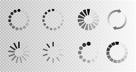Premium Vector Super Set Different Load Icon Circle Website Buffer Loader Or Preloader