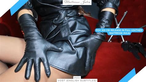 Pov Joi Leather Sensations Release And Humiliation Maitresse Julia