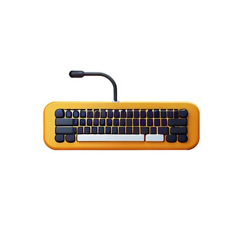 Keyboard D Rendering Icon Illustration PNG