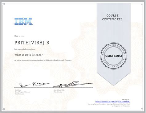 Prithiviraj B On Linkedin Datascience Learningjourney Coursera Ibm