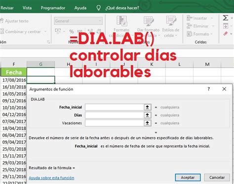 Funciones Fecha En Excel