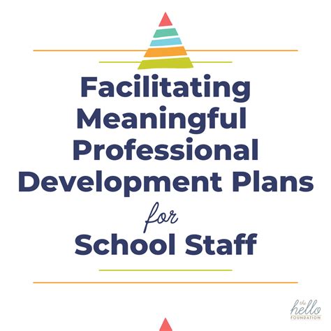 Facilitating Meaningful Professional Development Plans For School Staff