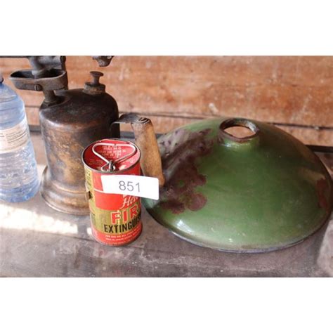 Vintage Torch Hero Fire Extinguisher Metal Funne