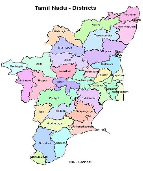 Chennai District Map Map Of Chennai District Tamil Nadu