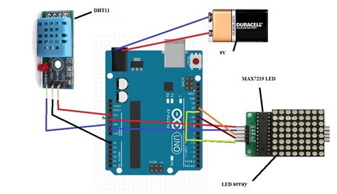 Github Heliospanmatrixthermometer Arduino Uno With Led Matrix And
