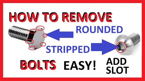How To Unscrew A Stripped Bolt Head Detroit Chinatown