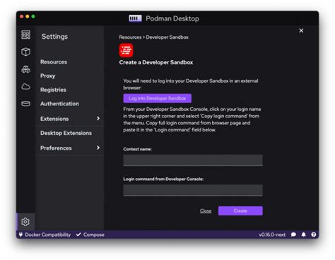 podman desktop diretto concorrente di docker desktop ma con uno