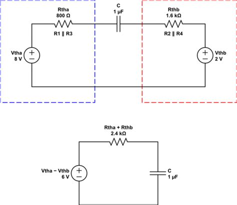 Homework Unbalanced Wheatstone Bridge With A Capacitor In The Middle