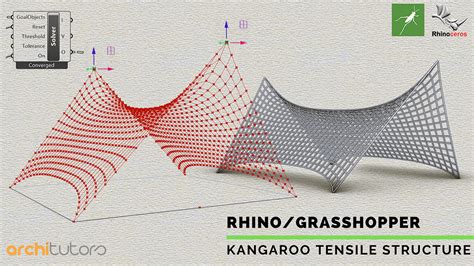 Kangaroo Physics Tensile Parametric Facade Design Grasshopper Rhino Files Download Architutors