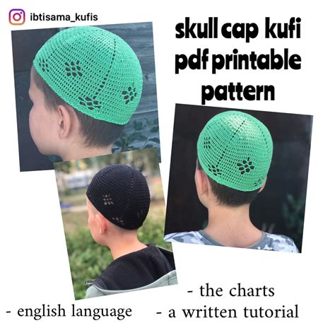 Diy Skull Cap Kufi For Adults Pdf Printable Pattern Inspire Uplift