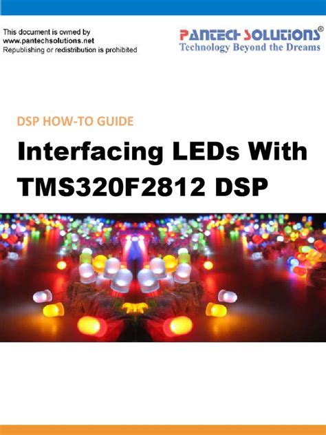 Interfacing Leds With Tms320f2812 Dsp Pd Pdf Pdf Light Emitting Diode Electronic Circuits