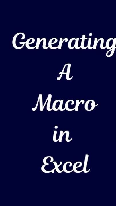 Macros Using Excel Vba Tip 87 Trending Shorts Viralshort