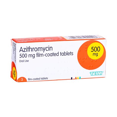 Azithromycin 500mg Tablrts 3ct