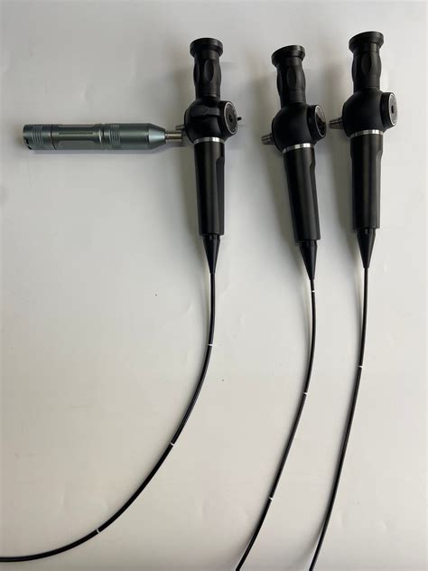 Medcial Diagnosis Equipment 4mm Flexible Fiberscope With 2 Way Direction Bending 1m Probe Cable