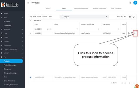Updating Product Information In Grid