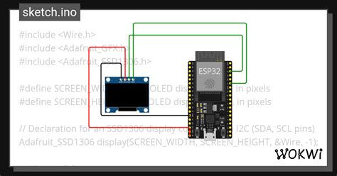 Oled Display Wokwi Esp32 Stm32 Arduino Simulator