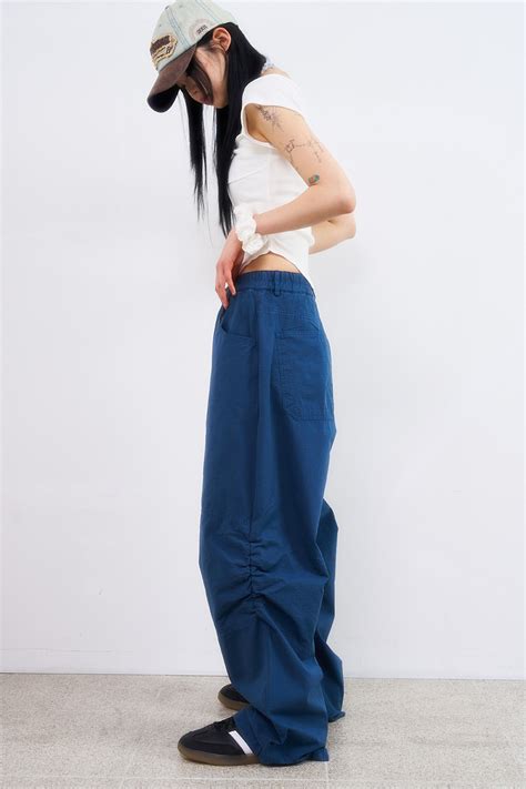 라우코하우스 칸나 립스탑 벌룬 와이드 밴딩 팬츠