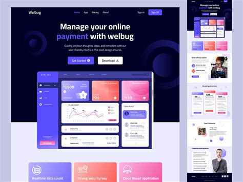 Web App Landing Page Designs Themes Templates And Downloadable