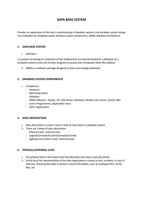 Solution Introduction To System Analysis Design Data Base System