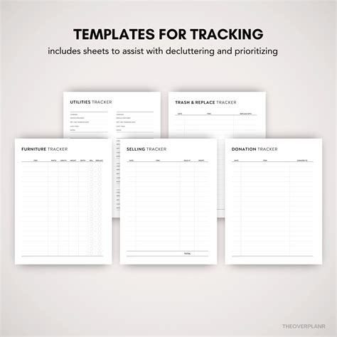 Moving Planner Template Bundle Printable Organizer Us Letter A4 A5
