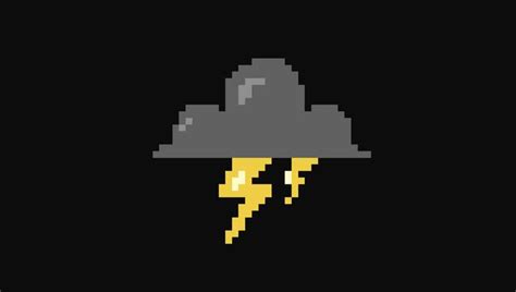Pixel Lightning Vector Art Icons And Graphics For Free Download