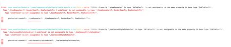 Angular 12 Error Viewrepeater In Type Nbtable Is Not Assignable To The Same Property In