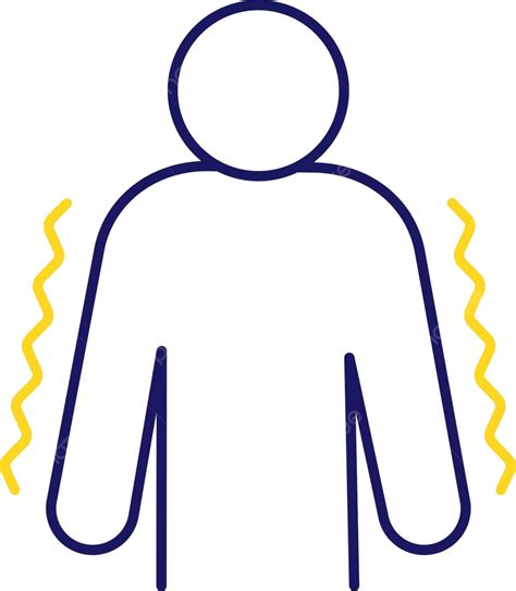 Trembling Color Icon Vector Trembling Physiological Vector Vector