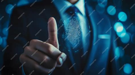 Digital Security And Biometric Authentication Concept Premium Ai