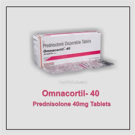 Prednisolone 40mg Omnacortil Tablets Buyedmed Online Pharmacy Save