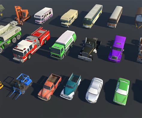 Artstation Vehicles Pack Realistic Vehicles Game Assets