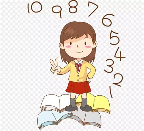 数数的女孩png图片素材下载 图片编号7479493 Png素材网