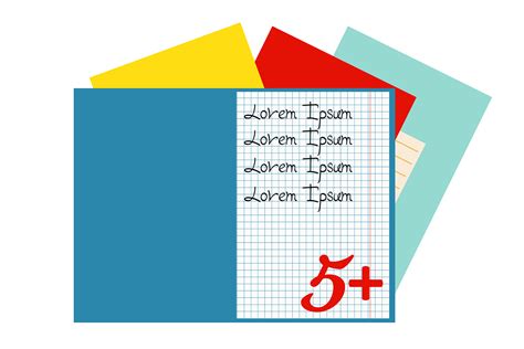 School Notebook With Assessment 5 Graphic By Ok Design · Creative Fabrica