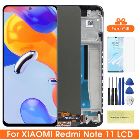 Super Amoled For Xiaomi Redmi Note Lcd With Frame Tg Display Touch Screen Touch