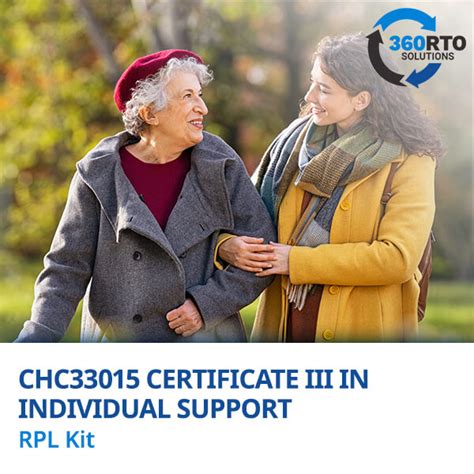 Chc33015 Certificate Iii In Individual Support Rpl Kit