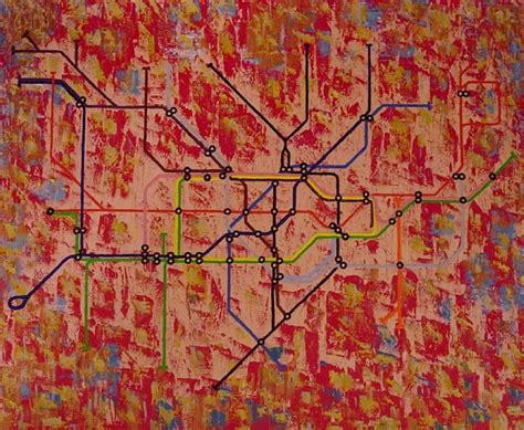 London Tube Map Art At Laurice Carter Blog