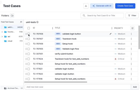 export test cases browserstack docs