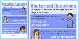 What Is A Rhetorical Question Effect Definition Examples
