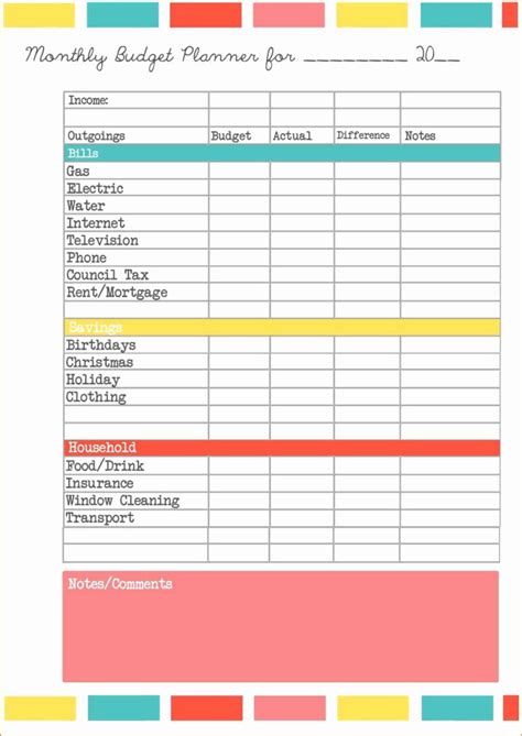 Financial Worksheet Usmc Manage Your Finances Effectively