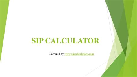 PPT SIP Calculator PowerPoint Presentation Free Download ID 7520898