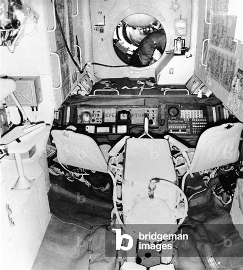 Image Of The Interior Of The Salyut 1 Space Station With The
