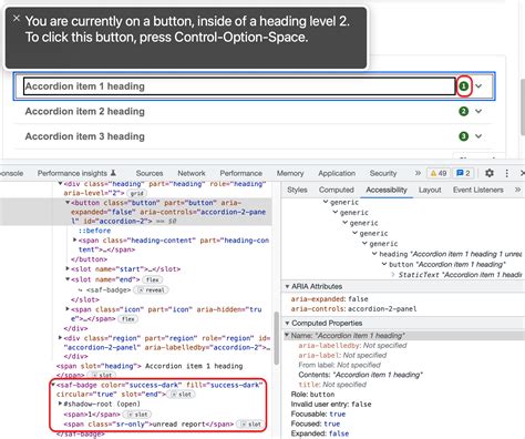 Feat Add Aria Describedby To The Button And Id Attributes To The Slots
